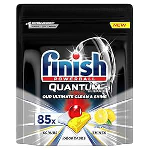Finish Quantum Ultimate, Lemon, 85 Dishwasher Tablets (1 Pack x 85 Tabs ...