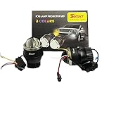 THE ADVENTURE GARAGE IPH CAR M617 BI-LED (TRI COLOR) Laser Fog Lamp Projector 3 Inch High/Low ...