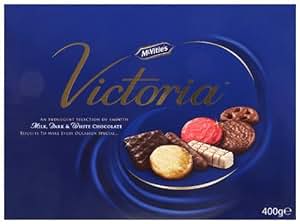 Mcvitie's Victoria Milk, Dark and White Chocolate Biscuit Selection 400 ...