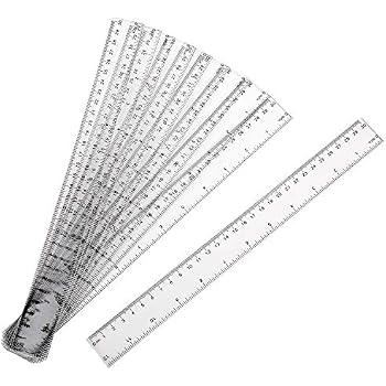 Lineale in verschiedenen Größen | 10cm bis 50cm | aus Kunststoff | für ...