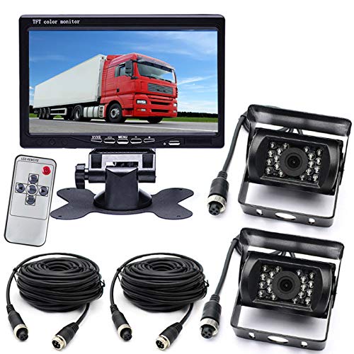 Buy HUACANG 12V-24V 7" TFT LCD HD Color Monitor Vehicle Parking Rear ...