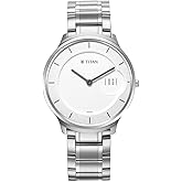 EDGE Titan Metal Quartz Analog Black Dial Black Stainless Steel Strap ...