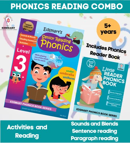 Buy English phonics book combo, Phonics reader level 3 [48 pages] and ...