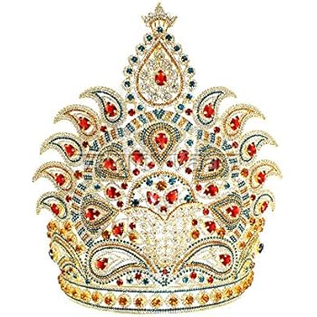 Buy PDJ Handmade Pure Silver Mukut for God - 45 x 35 mm Online at Low ...