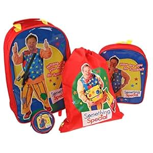 Something Special Mr Tumble Kids Children Luggage Set Backpack Draw ...