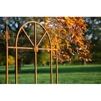 dobar Pflanzen-Rankhilfe Design in Blattform, Rankgitter aus Holz, XXL ...