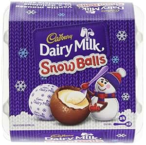 Cadbury Dairy Milk Chocolate Snowballs 112 g (Pack of 8): Amazon.co.uk ...