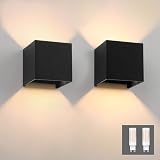 Lightess Up and Down Wall Lights Indoor Modern 6 LED Multi Color Wall ...