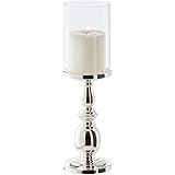Amazon.de: EDZARD Kerzenleuchter Windlicht Mascha, Höhe 45 cm, edel versilbert, anlaufgeschützt ...