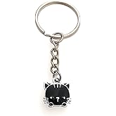 FizzyButton Gifts Panda Keyring Key Ring with Enamel Charm and Silver ...