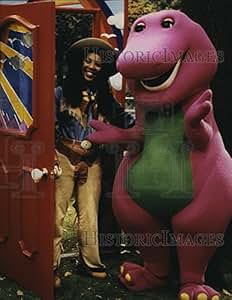 1995 Press Photo Barney Character in Barney and Friends Stella The ...