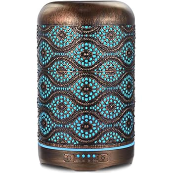 Aromatherapy Diffusers,SALKING 260ml Metal Essential Oils Diffuser ...
