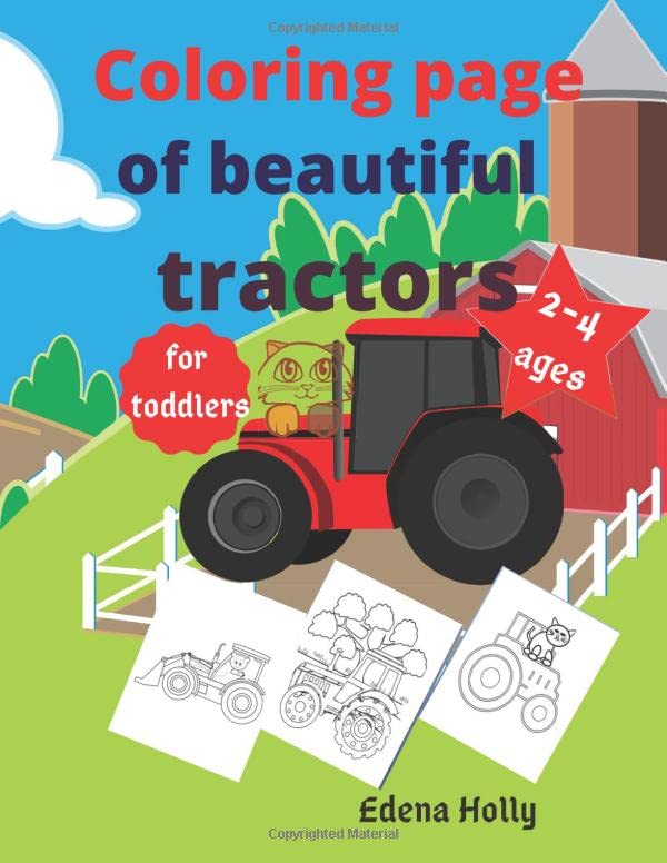 Buy Coloring Page Of Beautiful Tractors For Toddlers 2 4 Ages Buy Coloring Page Of Beautiful Tractors For Toddlers 2 4 Ages