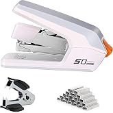 Effortless Desktop Stapler, 40-50 Sheet Capacity, One Finger Touch ...