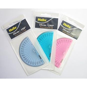 Helix Oxford 10cm 180 degree Protractor: Amazon.co.uk: Office Products