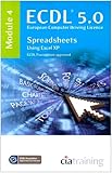 ECDL Syllabus 5.0 Module 4 Spreadsheets Using Excel XP - worn-by-book