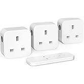 Remote Control Sockets Wireless Operated 30M Range UK Mains Plug - 3 ...