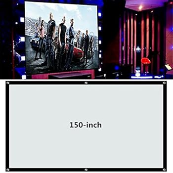 Docooler H150 150 Inch Portable Projector Screen HD: Amazon.co.uk ...