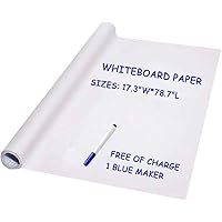 Whiteboard Paper Sticker Roll, DIY Self-Adhesive Dry Erase Paper Film ...