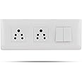 Wipro Northwest (Venia) Switch Combo of 6M Plate + 1M 6A Switch x2 + 6A ...