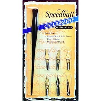 Speedball Calligraphie « C » Style Lettrage Set-: Amazon.fr: Cuisine ...