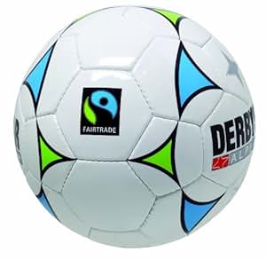 Derbystar Flo Fair Trade Alpha TT Football - 5, WeiÃ£Ã¿/Blue/Green ...