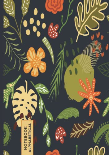 Alphabetical Notebook: A5 Lined Notebook with Alphabetical Tabs, 105 ...