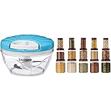 Buy Amazon Brand - Solimo Plastic 500 ml Large Vegetable Chopper with 3 ...