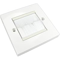 kwmobile Flush Brush Wall Plate - 2X Single Gang Flush Wall Mounted ...