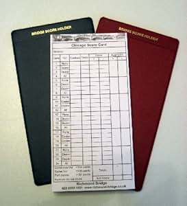 Set of 4 Chicago Bridge Score Card Holders supplied with scorecards ...