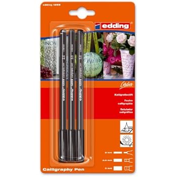 edding Kalligrafie-Stift edding 1255 calligraphy pen, 3,5 mm, schwarz ...