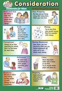 Consideration for Others & Your Environment - Educational Poster Chart ...