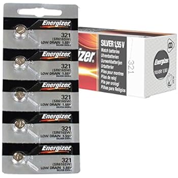 Energizer 321 Battery (SR616SW), Pack of 5: Amazon.co.uk: Watches
