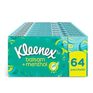 Kleenex Balsam + Menthol Tissues, 8 Packs of 8 Pieces: Amazon.co.uk ...