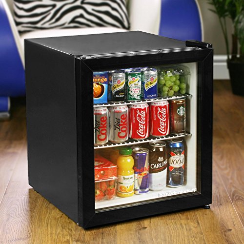 bar@drinkstuff Frostbite Mini Fridge Black – 49ltr Compact Refrigerator ...