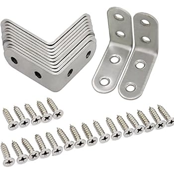 40mm x 40mm x 17mm Stainless Steel 90 Degree Angle Bracket 10 Pcs ...