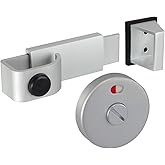 Satin Anodised Aluminium Cubicle Door Lock with Buffer Indicator ...