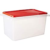 Buy Tupperware TRK085 Plastic Rice Keeper - 5 kg, Red. Online at Low ...