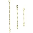 Gold Necklace Extender,3 PCS Alloy Chain Extenders Delicate Jewelry ...