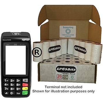 EPOSBITS® Brand Rolls to Fit Ingenico Move 5000 Move5000 Move/5000 ...