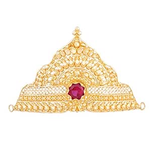 Buy WHP Jewellers 22k Gold Mukut for Ganapati Online at Low Prices in ...