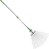 Sharpex Telescopic Metal Rake, 31 to 64 Inch Adjustable Expanding ...