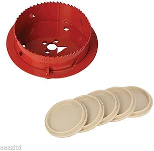 Silverline Solid Board Access Cutter + Covers floorboard floor holesaw ...
