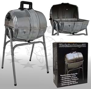 Fass-Holzkohlegrill - Fassgrill: Amazon.de: Garten