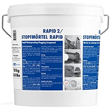 Vandex BB75 Tanking Slurry (25 kg) Water Resistant Cement Concrete ...