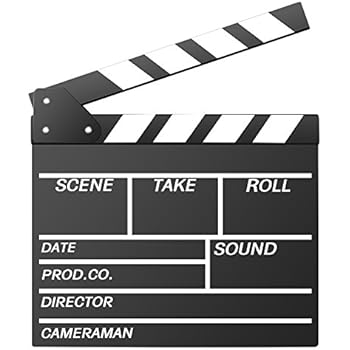CAM-ULATA Clapper Board, Clapperboard Director Action Sign Prop Acrylic ...