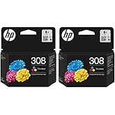 HP 308 black Ink Cartridge For HP Envy 6122e 6532e 6520e 6132e 6530e ...