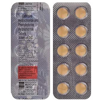 Allercet -DC - Strip of 10 Tablets : Amazon.in: Health & Personal Care