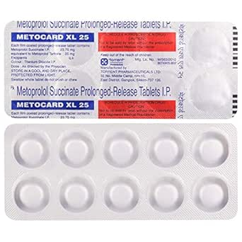 Metocard XL 25 - Blister Pack of 10 Tablets : Amazon.in: Health ...