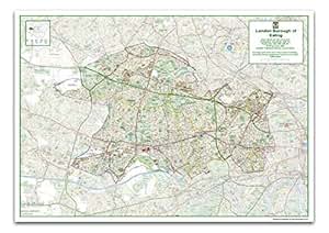 London Borough of Ealing Map - Size 118.9 x 84.1 cm: Amazon.co.uk ...